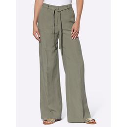 Heine Pleated Pants female Green size 40