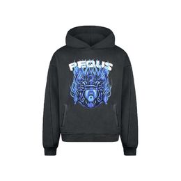 PEQUS Sweatshirt 'Medusa' Herren Gr&ouml;&szlig;e XXL blau / hellblau / schwarz / wei&szlig;