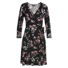 Laura Scott Kleid Damen Gr&ouml;&szlig;e 44 gr&uuml;n / hellrot / schwarz / wei&szlig; Winterkleid