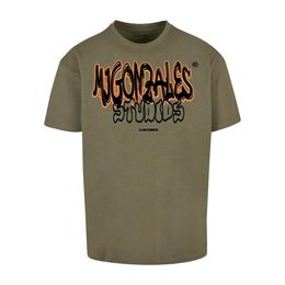 MJ Gonzales T-Shirt Herren Gr&ouml;&szlig;e 5XL oliv / orange / schwarz