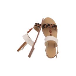 Ital-Design Sandalen & Sandaletten ' Riemchensandalen ' Damen Gr&ouml;&szlig;e 40 beige / braun / schwarz