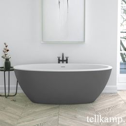Tellkamp Space freistehende Oval-Badewanne, 0100-258-S0-A/CRWMCM,
