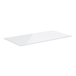 neoro n50 Slim-Konsolenplatte B: 100 cm aus thermoplastischem Werkstoff (PMMA), BN0403WH,