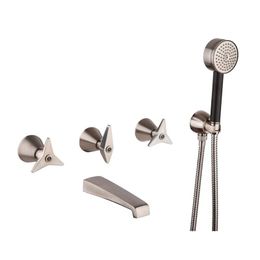 Mamoli GIO Ponti Zweigriff-Wannenarmatur mit Brausegarnitur, Unterputz, 2519FR14PE0F,
