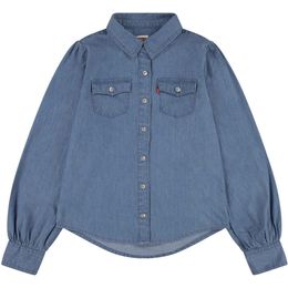 Levi's Kids Bluse Mädchen Größe 140 blau / blue denim