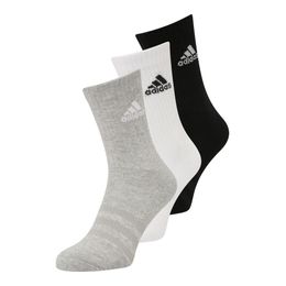 adidas Performance Sportsocken 'Cushioned Crew 3 Pairs' Herren Gr&ouml;&szlig;e 40/42 graumeliert / schwarz / wei&szlig;