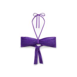 CALZEDONIA Bikini Top 'Metallic Glow' female Purple size 85B/80C/75D