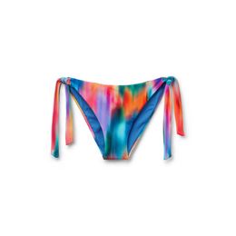 CALZEDONIA Bikinihose Damen Größe L navy / hellblau / lavendel / dunkelorange