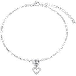 Amor Fu&szlig;schmuck Damen Gr&ouml;&szlig;e One Size silber