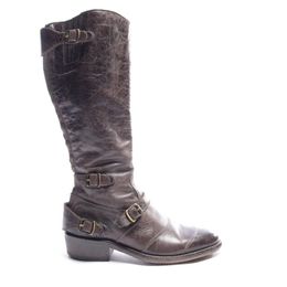 Belstaff Stiefel Damen Größe 36 Second Hand dunkelbraun