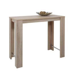 Pharao24.de Küchenbartisch in Eiche Sonoma 120 cm