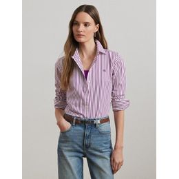 Lauren by Ralph Lauren Lauren Ralph Lauren Bluse Damen Gr&ouml;&szlig;e XL dunkellila / wei&szlig;