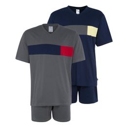 Le Jogger Short Pajamas male Blue, Grey size 44/46