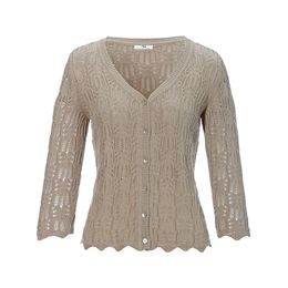 Peter Hahn - Cardigan, beige, Gr. 50 / XL - Baumwolle