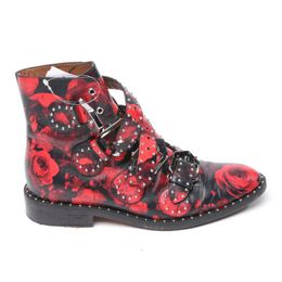Givenchy Stiefeletten Damen Größe 38 Second Hand rot