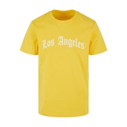 MT Men T-Shirt 'Los Angeles' Herren Größe L gelb / weiß