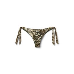 CALZEDONIA Bikinihose Damen Größe S dunkelbraun / oliv / schwarz / offwhite