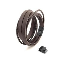 Akitsune Bracelet 'Dark Matter' male Brown size 17 cm