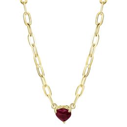 Firetti Kette Damen Gr&ouml;&szlig;e One Size gold / rubinrot