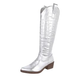 Ital-Design Cowboy Boots female Silver size 41
