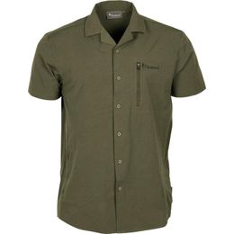 Pinewood Travel Topographic Herren Hemd green olive M - Herrenshirts, -hemden & -pullover