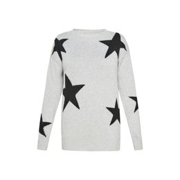Sanika Pullover 'Fashion Look' Damen Gr&ouml;&szlig;e M grau / schwarz