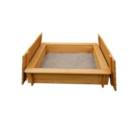 Promadino Sandkasten "Tessa" 100x100 mit Vollabdeckung