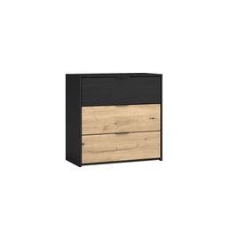 ByLiving Kommode RIMINI, Breite 80 cm, Artisan Eiche (Eiche-Optik)