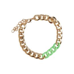 Urban Classics Armband Damen Gr&ouml;&szlig;e L/XL goldgelb / gr&uuml;n