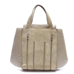 Brioni Handtasche Damen Größe One Size Second Hand dunkelgrün
