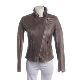 Schyia Lederjacke / Ledermantel Damen Größe S Second Hand grau