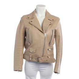 Acne Lederjacke / Ledermantel Damen Größe M Second Hand hellbraun