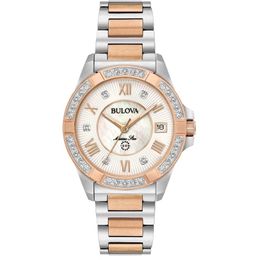 Bulova Analoguhr Damen Größe One Size gold / silber