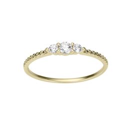 Firetti Ring Damen Größe 60 gold / silber / weiß