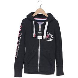 Superdry Kapuzenpullover Damen Größe XXS Second Hand schwarz