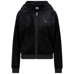 Karl Kani Sweatjacke Damen Gr&ouml;&szlig;e XL schwarz / silber
