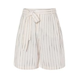 TATUUM Pleat-Front Pants female size 46 Black / Off white