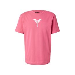Carlo Colucci T-Shirt Herren Gr&ouml;&szlig;e XXL pink / wei&szlig;