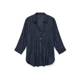 V&eacute;ro Moda Vero Moda Bluse 'VMOLLA' Damen Gr&ouml;&szlig;e S navy / wei&szlig;