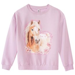 Yigga M&auml;dchen Sweatshirt mit Pferde-Motiv