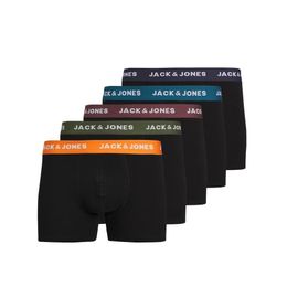 Jack & Jones JACK & JONES Boxershorts 'JACOliver' Herren Größe S oliv / orange / schwarz / weiß