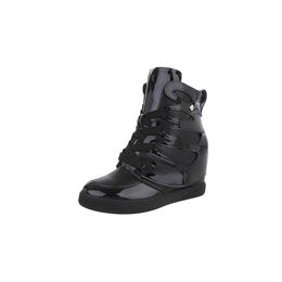 Ital-Design Stiefelette Damen Gr&ouml;&szlig;e 36 schwarz Winterschuhe