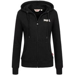 Lonsdale Sweatjacke 'CALDER VALE' Damen Gr&ouml;&szlig;e L schwarz / wei&szlig;
