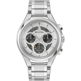 Bulova Analog Watch male Silver size One Size