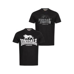 Lonsdale T-Shirt 'Kelso' Herren Gr&ouml;&szlig;e M nachtblau / schwarz / wei&szlig;