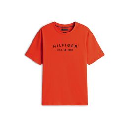 Tommy Hilfiger T-Shirt 'FATHERS DAY' Herren Gr&ouml;&szlig;e XS navy / mandarine / rot / wei&szlig;