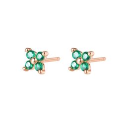 Hey Happiness Earrings 'Green Daisy' female Gold size One Size