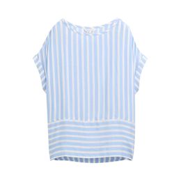 Tom Tailor Bluse Damen Gr&ouml;&szlig;e M hellblau / offwhite