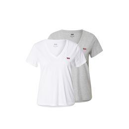 Levi's Levi's 'Perfect V-Neck Tee (2-Pack)' Damen Gr&ouml;&szlig;e XL grau / wei&szlig;