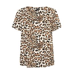 V&eacute;ro Moda VERO MODA Bluse 'VMEasy Joy' Damen Gr&ouml;&szlig;e M braun / schwarz / offwhite